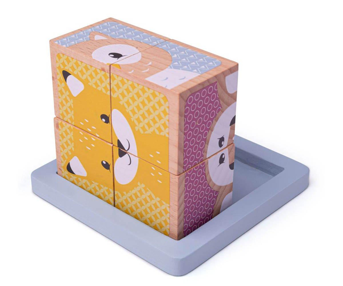 Puzzle Cubos Madera Bosque - Tutete