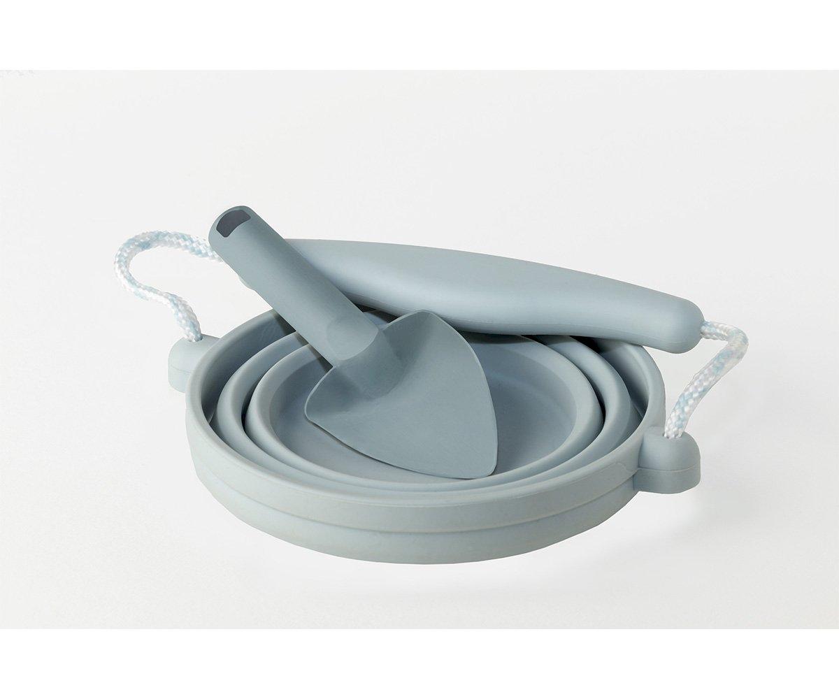 Mini seau pliant+pelle bleu - Tutete