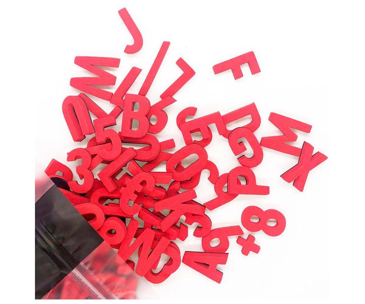 200 Letras Magnéticas Rojo - Tutete