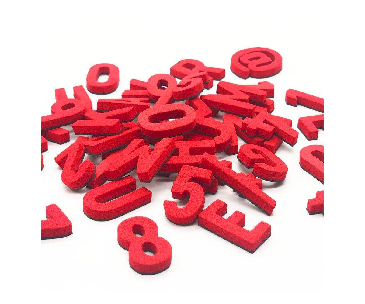 200 Letras Magnéticas Rojo - Tutete
