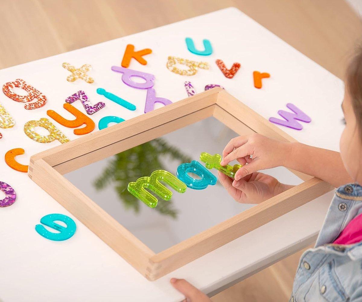 Letras Abecedario Glitter Arcoíris - Tutete