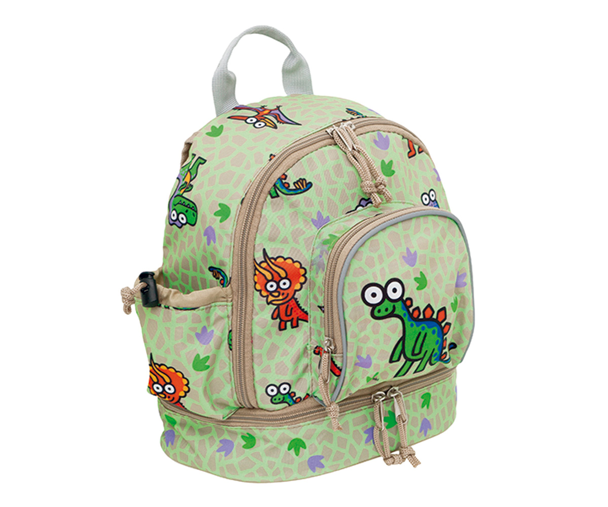 Mochila Infantil Con Bolsillo Térmico Katuki Dino Tutete