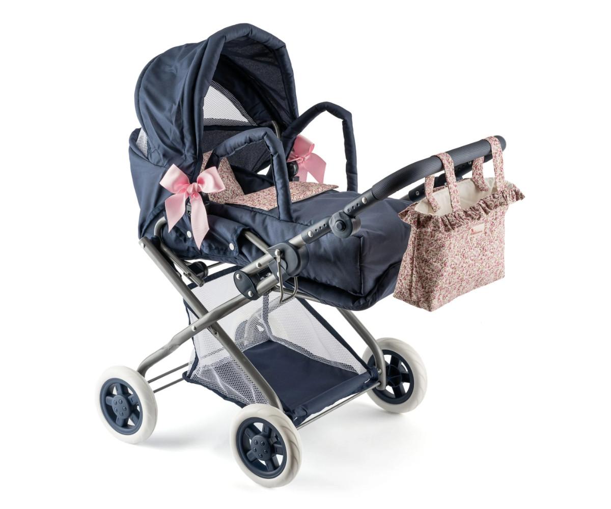 Carrito de Muñeca con Capota Grande Martina Multiposición - Tutete