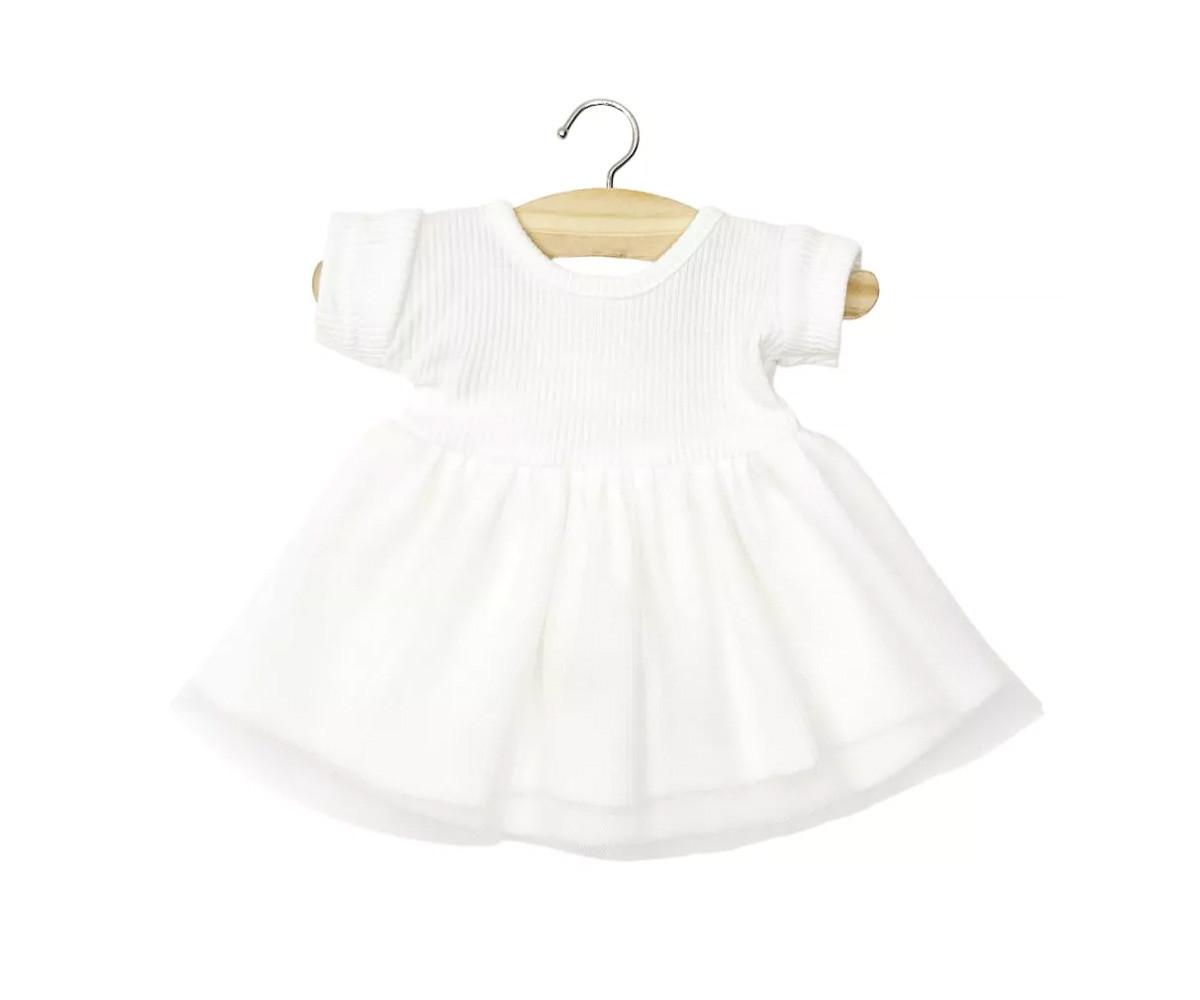 Abito Tutu Rosana Manica Corta Bianco Bambole Minikane - Tutete